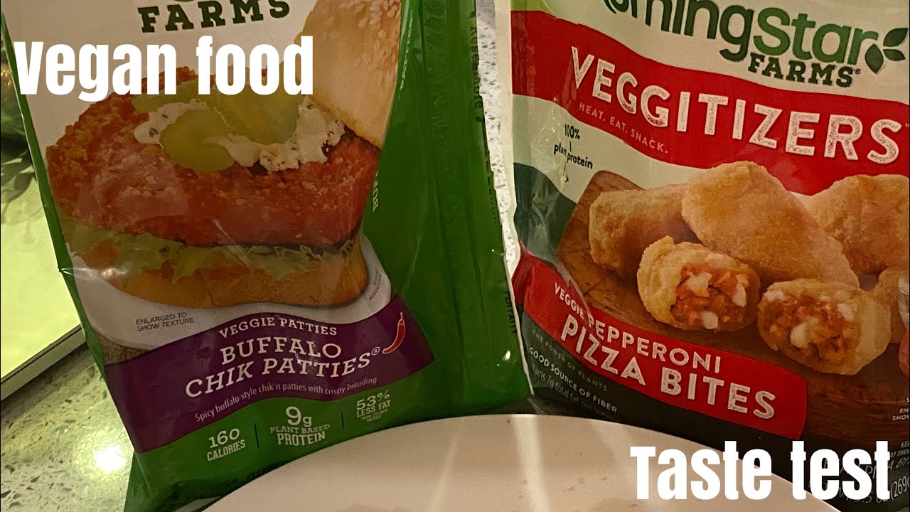 Vegan food taste test @Morning Star Buffalo patties and Pizza Bites ...