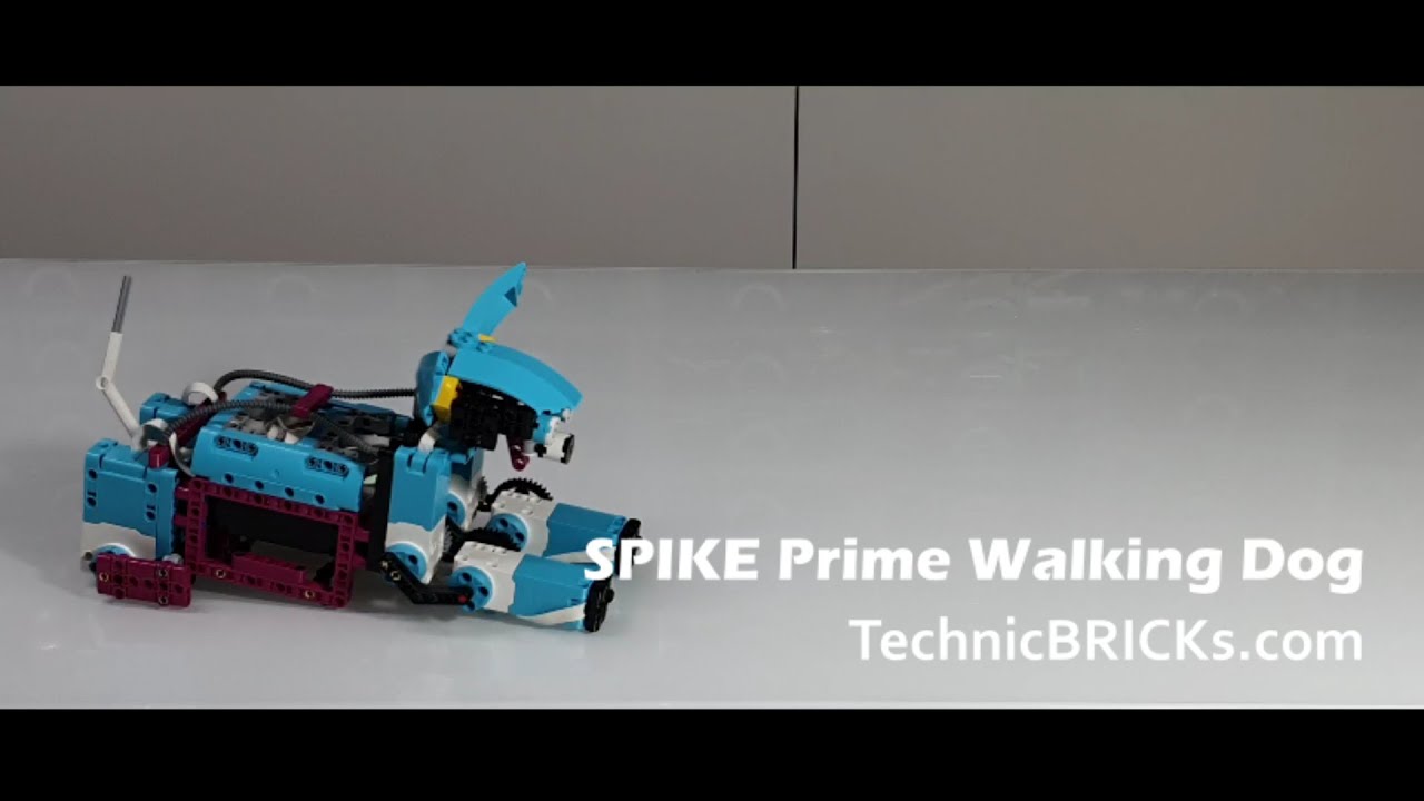 LEGO SPIKE Prime Walking Dog - YouTube