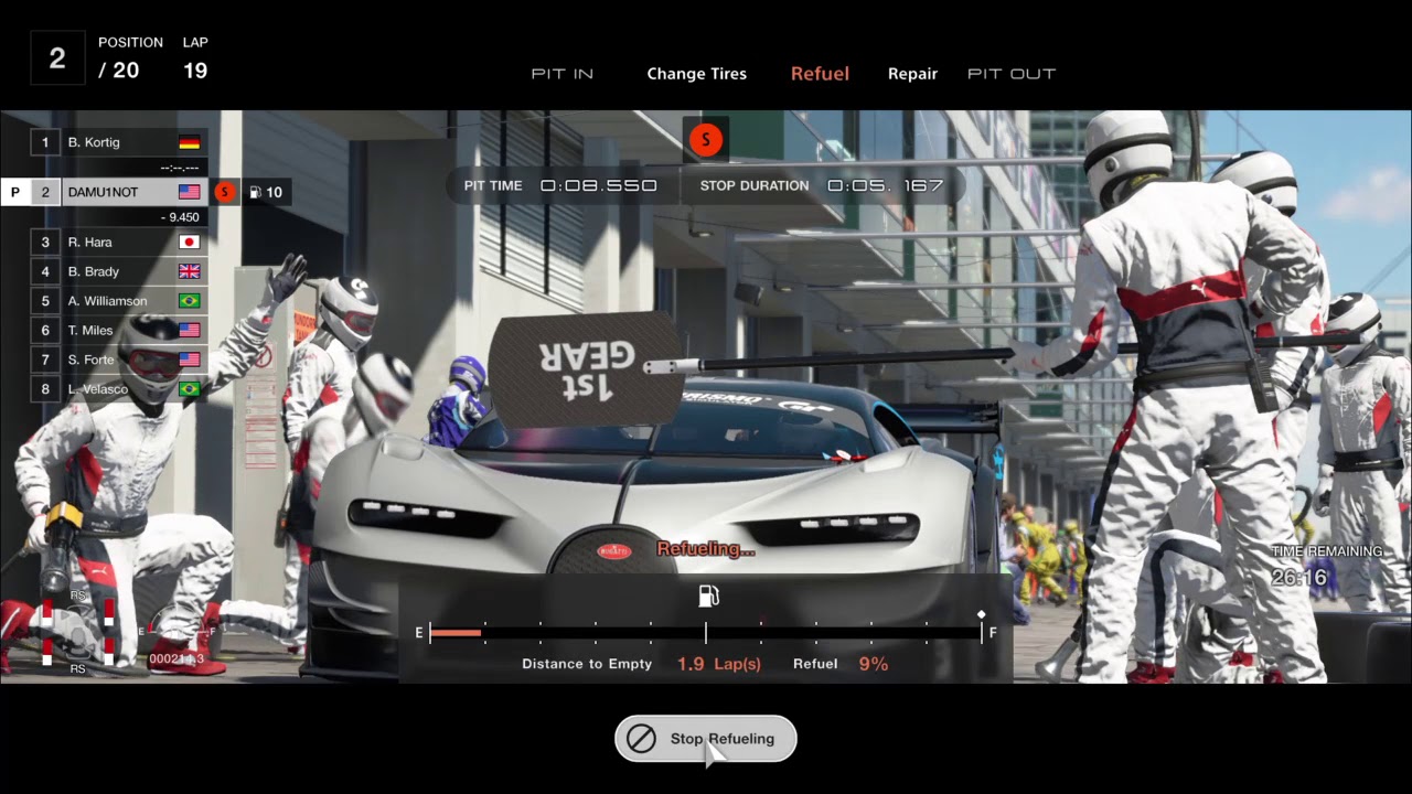Gran Turismo®SPORT gr1 prototype endurance series race 1 part 2 bugatti ...