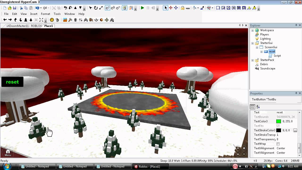 How to make a reset gui on roblox 2012 - YouTube