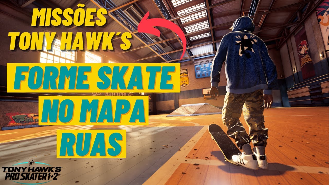 FORME SKATE NO MAPA RUAS | Tony Hawk's Pro Skater 1 + 2 - YouTube