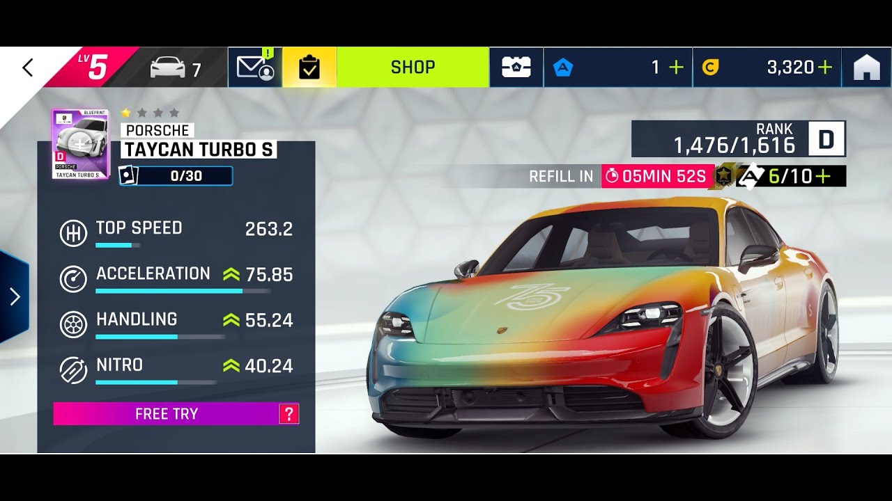 Using Colourful Porsche Taycan Turbo S 75 Years Anniversary In Desert ...