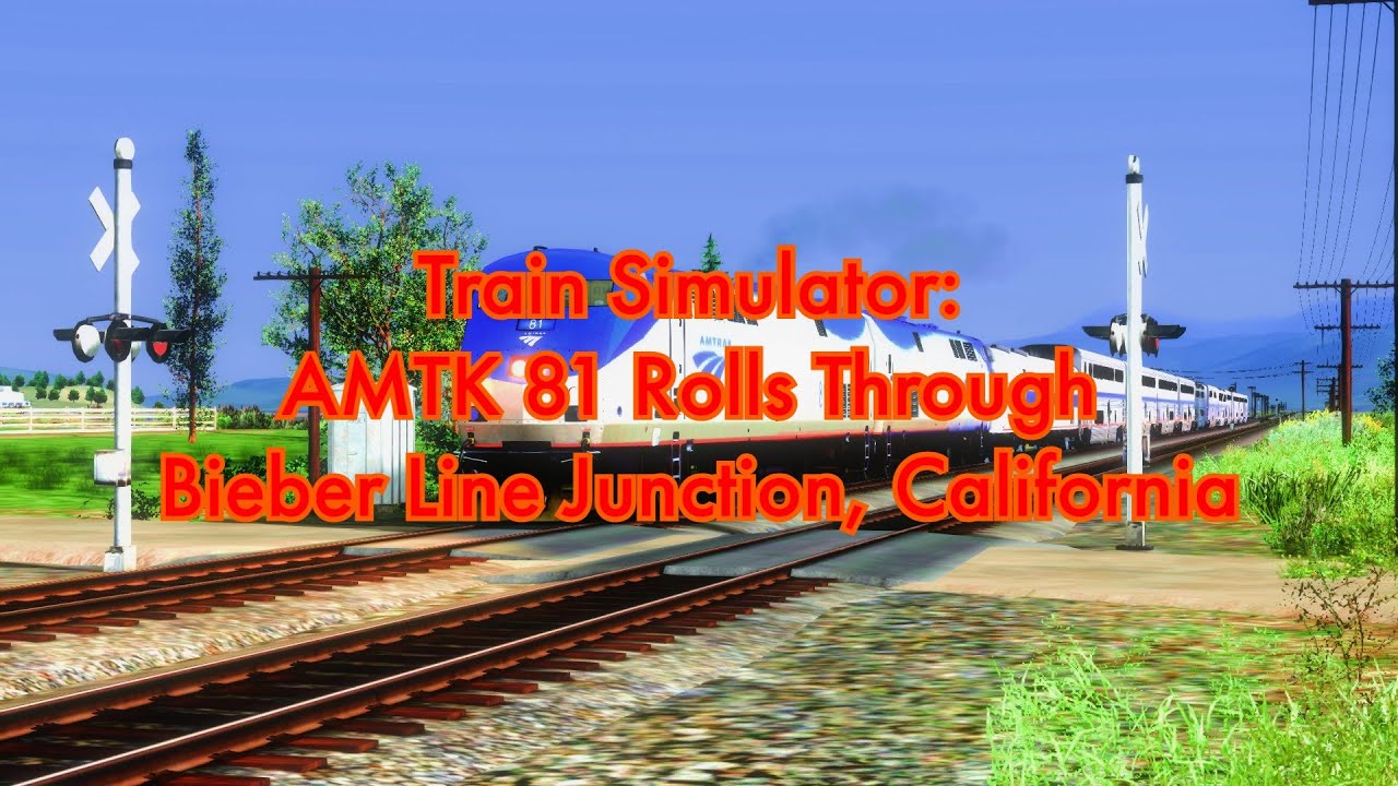 HD Train Simulator: AMTK 81 Rolls Through Bieber Line Junction ...