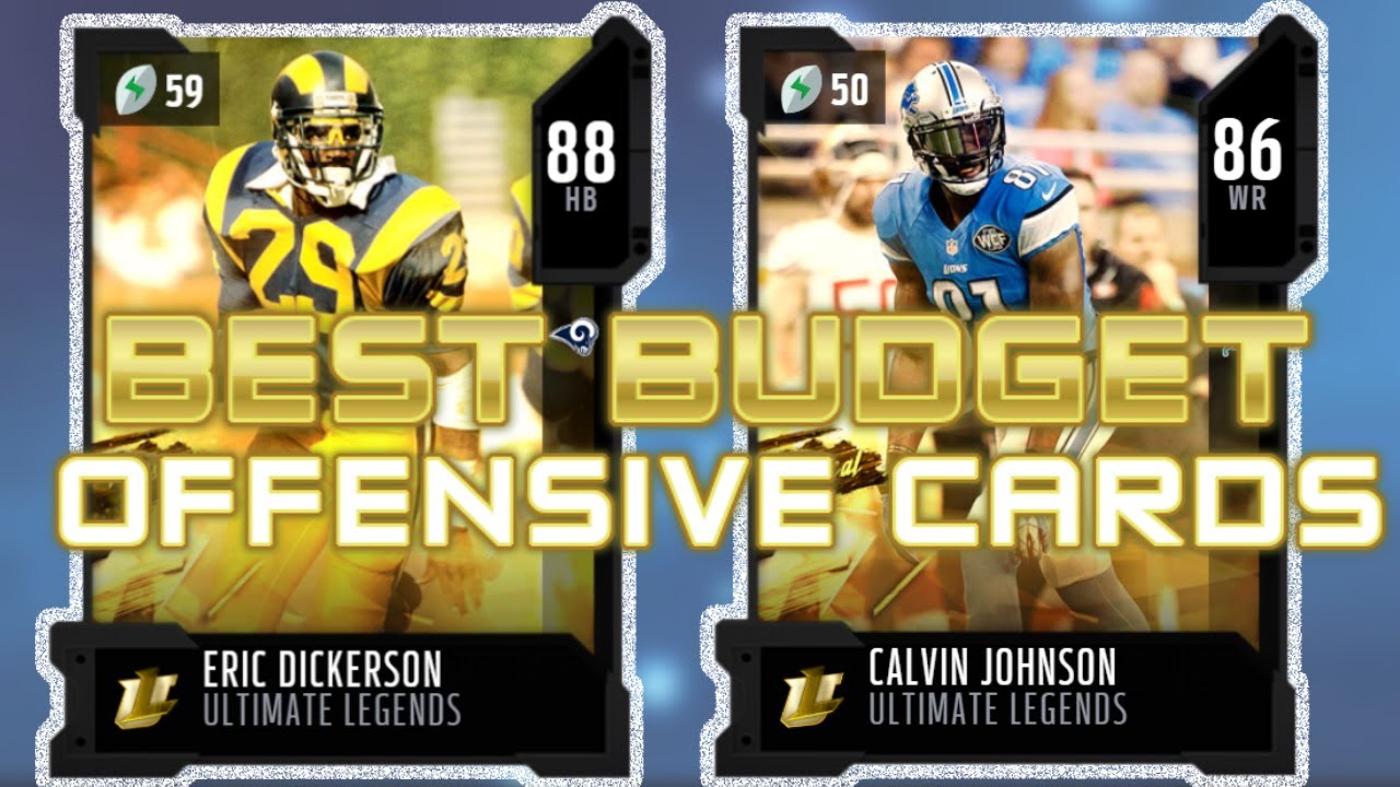 BEST BUDGET OFFENSIVE CARDS IN MADDEN 20 ULTIMATE TEAM!!! - YouTube