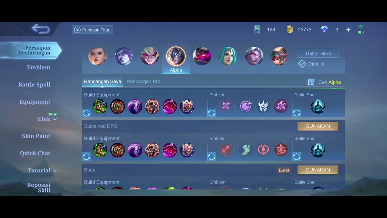 mengecek semua emblem hero ml/ mobil lejen - YouTube