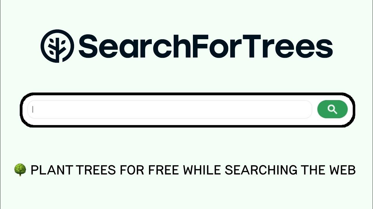 Search For Trees: Search Engine That Plants Trees For Free 🌳🔍 - YouTube