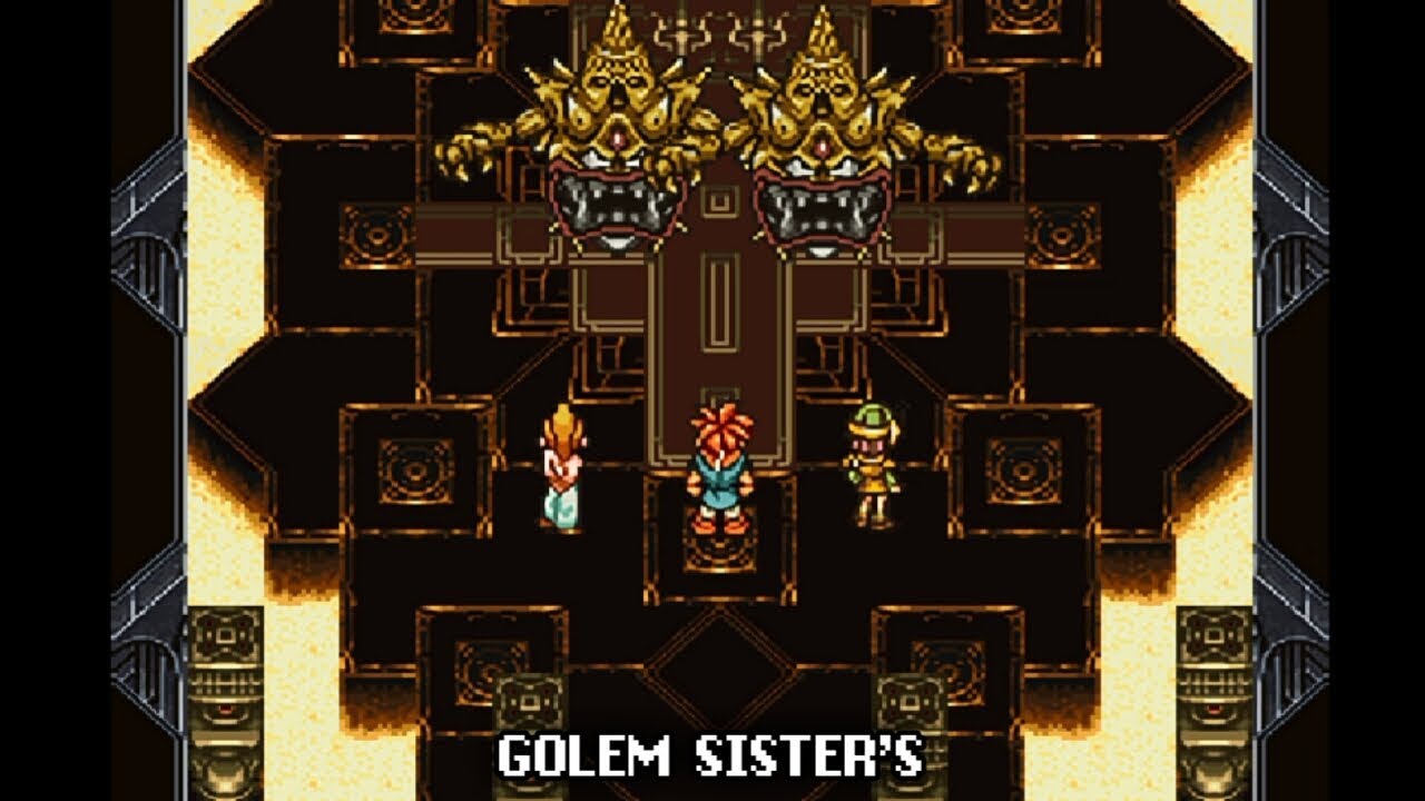 Chrono Trigger (Android): Golem Sister's Boss Fight - YouTube