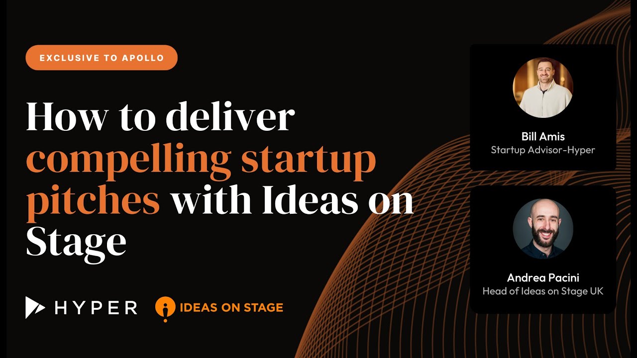 How to Deliver Compelling Startup Pitches with Ideas on Stage - YouTube
