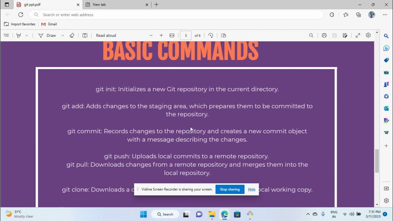 GIT | BASIC COMMANDS | Basic Interview Question on GIT - YouTube