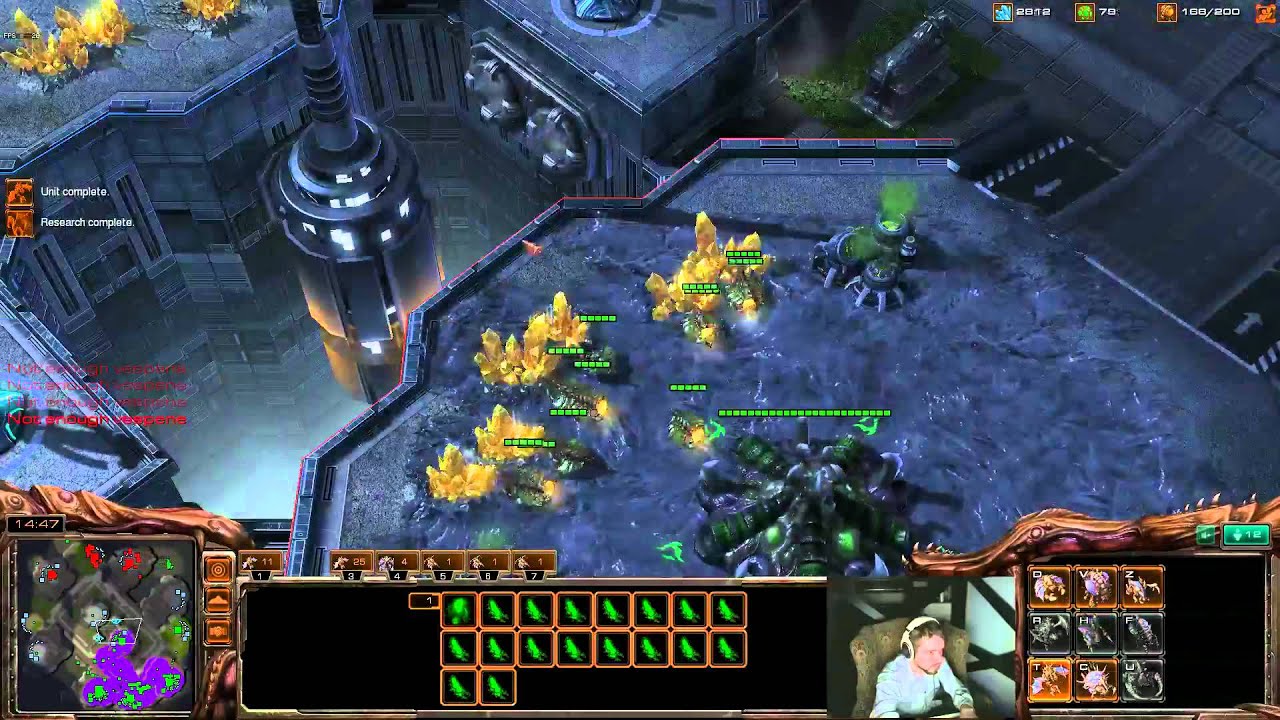 QxGDestiny (Z) vs. EGiNcontroL (P) (Deezer in background) - Starcraft 2 ...