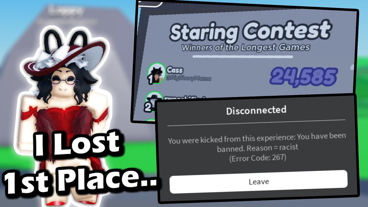 A FALSE BAN Made Me Lose The LONGEST Staring Contest.. - YouTube