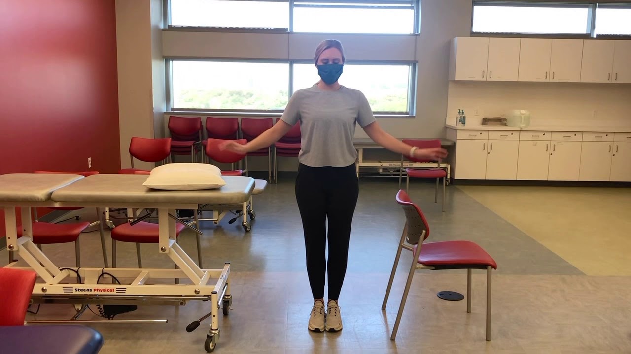 Rhomberg Stance Exercise - YouTube