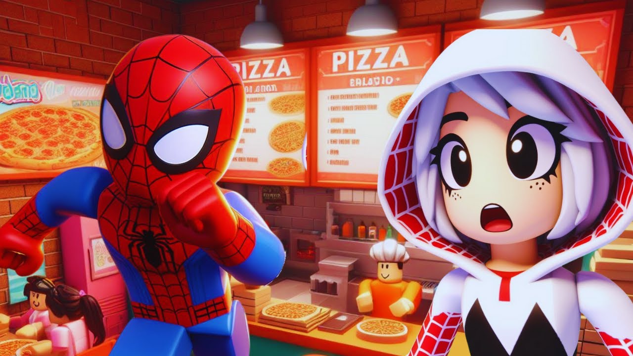 Spidey and Pixie Escape Papa Pizza's Pizzeria - ROBLOX OBBY - YouTube