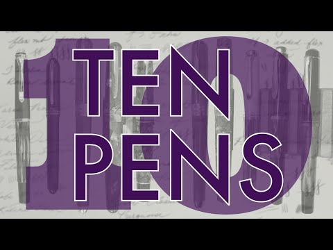 Ten Fountain Pen Collection | Hot Takes Drew Brown - YouTube