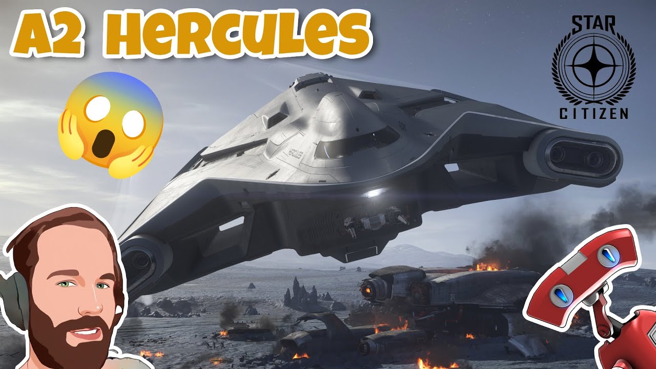 Star Citizen - Visite et Pilotage du A2 Hercules le bombardier géant ...
