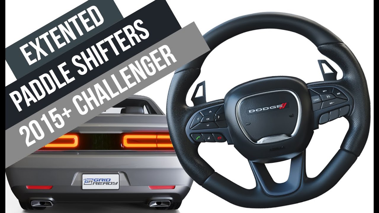 How to install 2015-2023 Dodge Challenger Extended Paddle Shifters ...