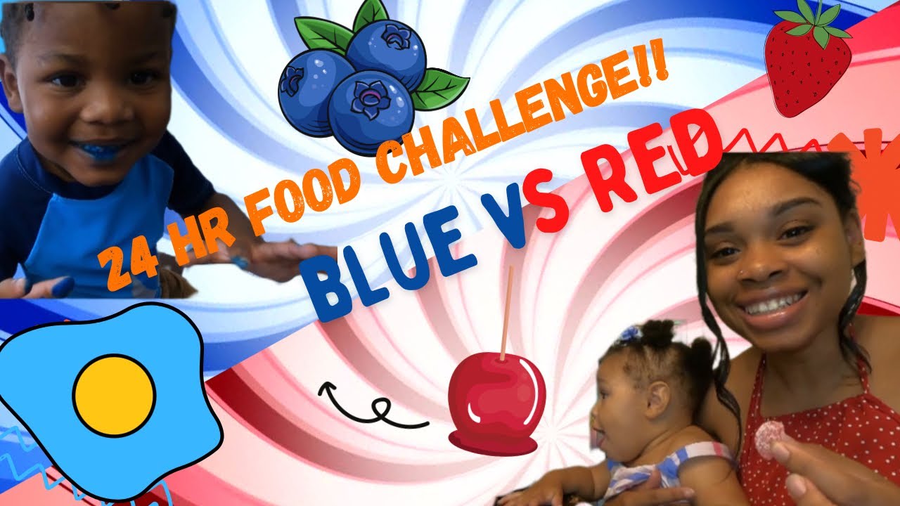 Eating only ONE Color food for 24 HOURS!!! | Rainbow Food Challenge ...