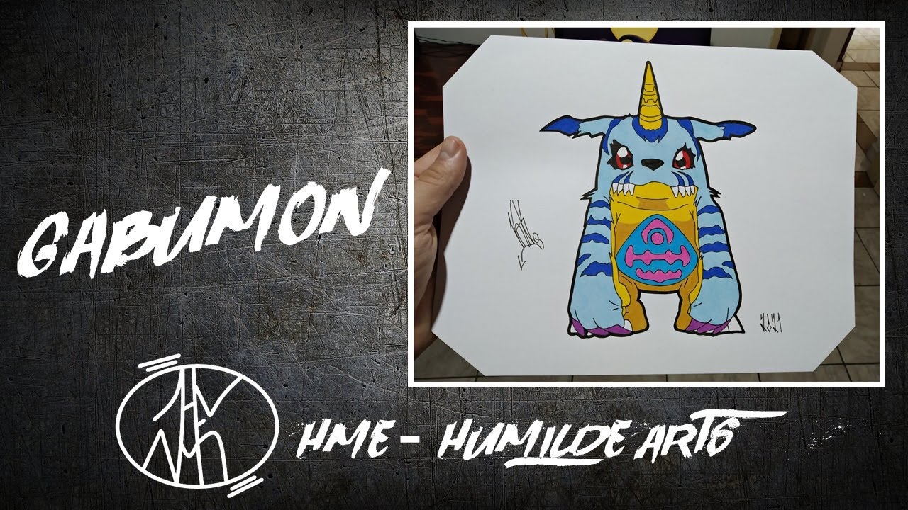 Desenhando Gabumon - Digimon / Speed Drawing - YouTube
