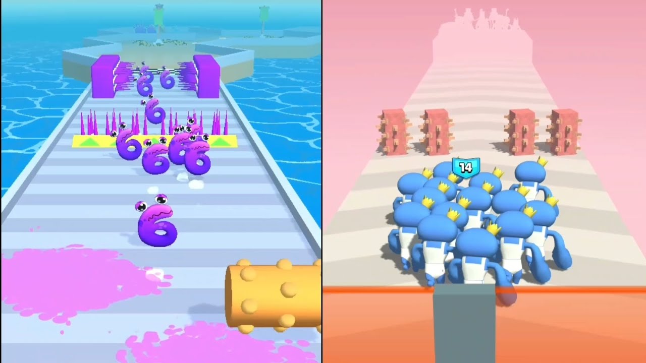 Number Run Merge 3D Math VS Merge Ban Ban - YouTube