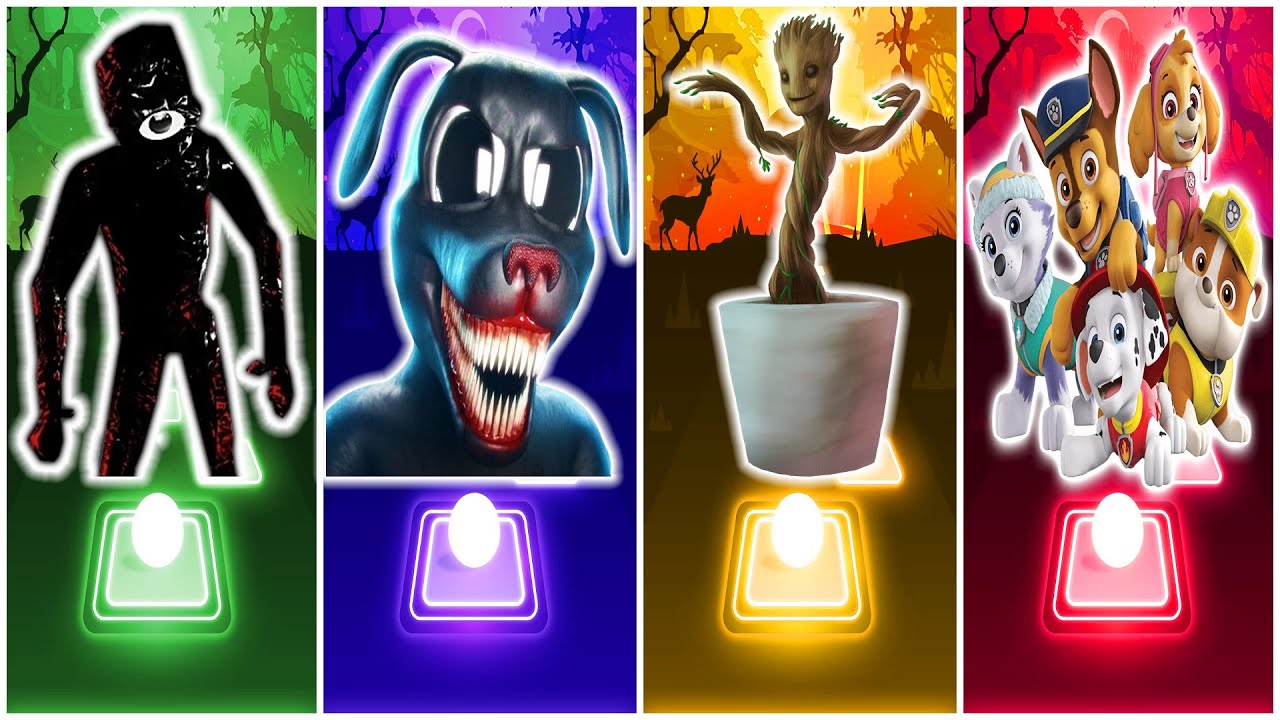 Roblox Doors - Cartoon Dog - Baby Groot - Paw Patrol | Tiles Hop EDM ...