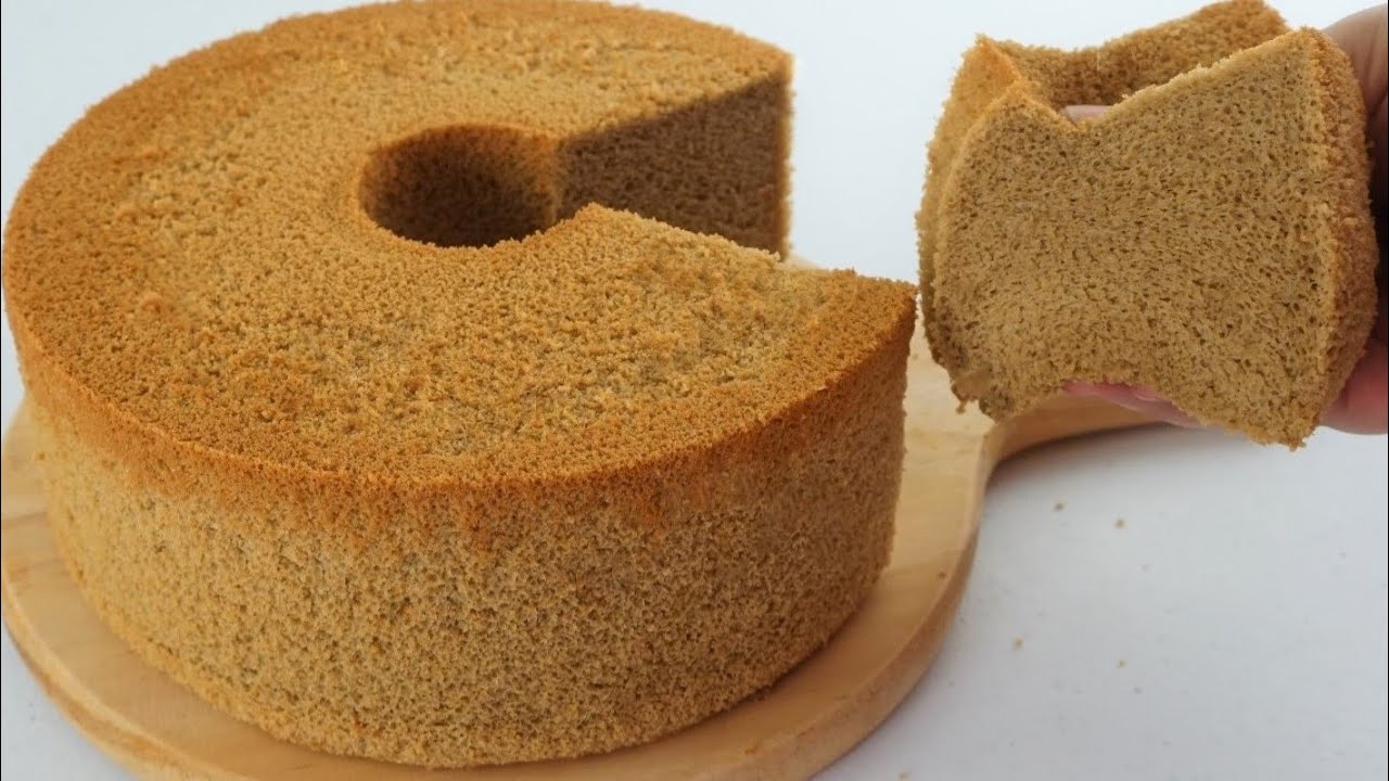 Fluffiest Coffee Infused Chiffon Cake - YouTube