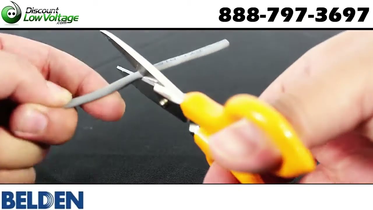 Belden 5300FE 18/2 Shielded PVC Cable w/ Drain Wire - YouTube