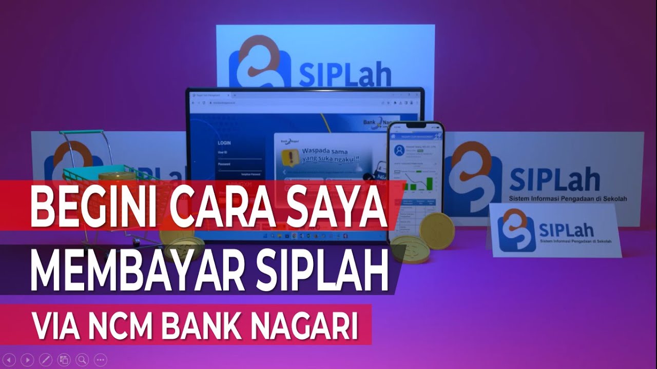 Panduan NCM Bank Nagari - Cara Melakukan Pembayaran Siplah Dana BOS - YouTube