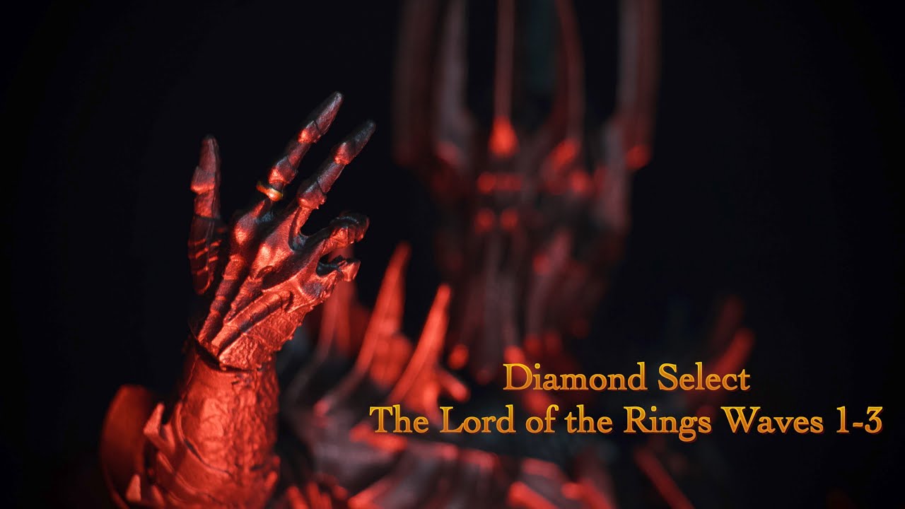 UNBOXING Diamond Select The Lord of the Rings Action Figures Sauron BAF ...