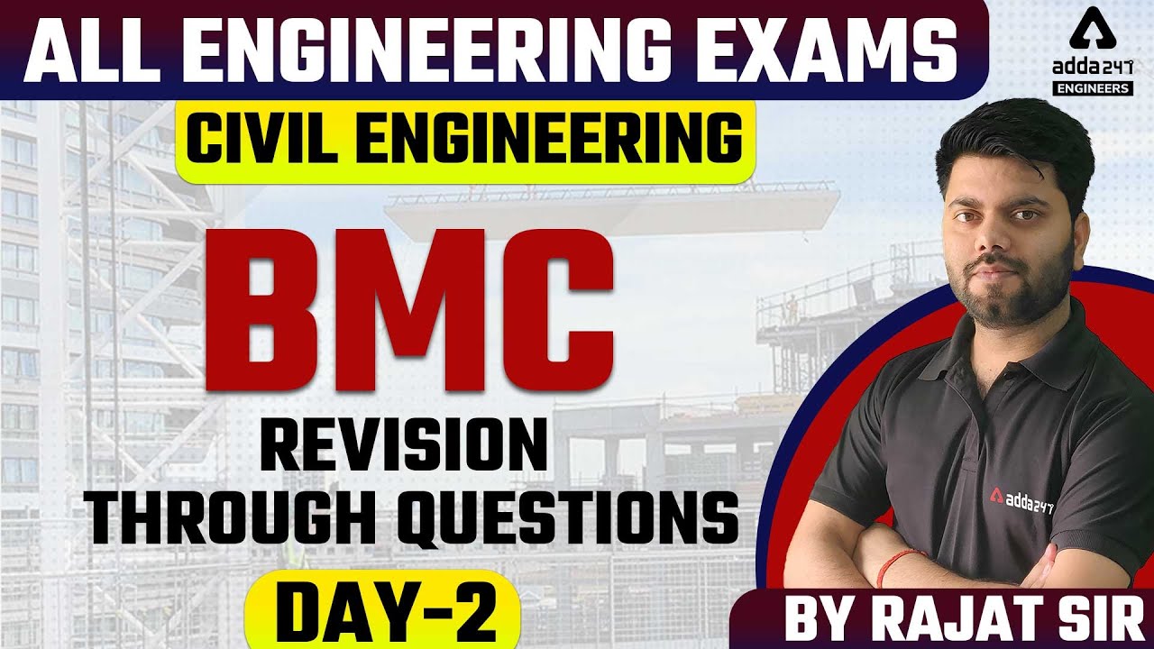 All Engineering Exams | Civil Engineering | BMC Revision Through ...