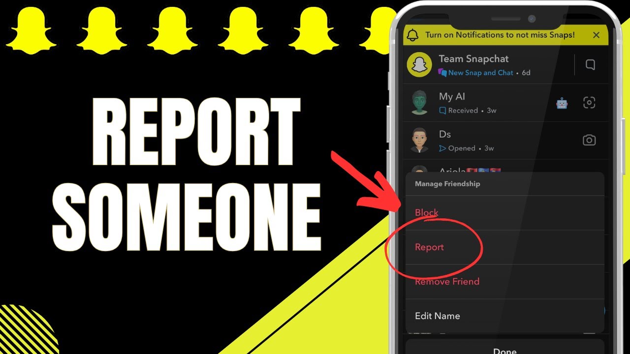 How To Report Someone On Snapchat | 2025 - YouTube