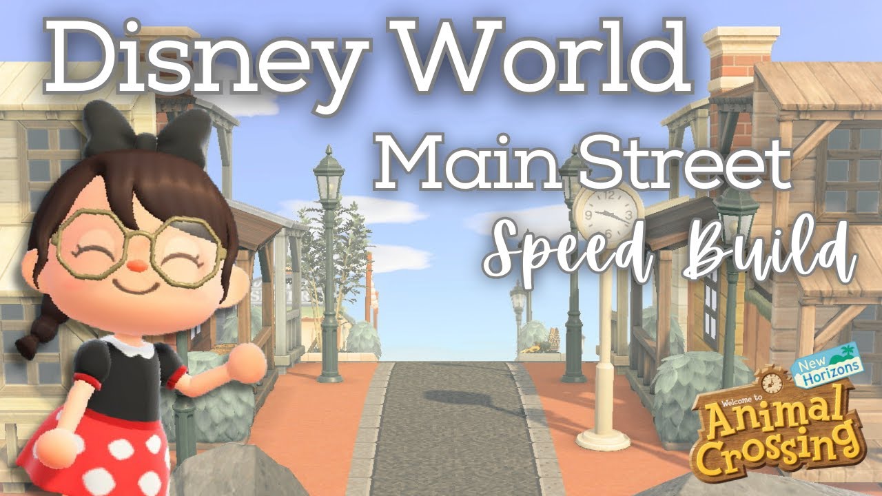 Main Street Entrance ACNH Speed Build | Animal Crossing New Horizons ...