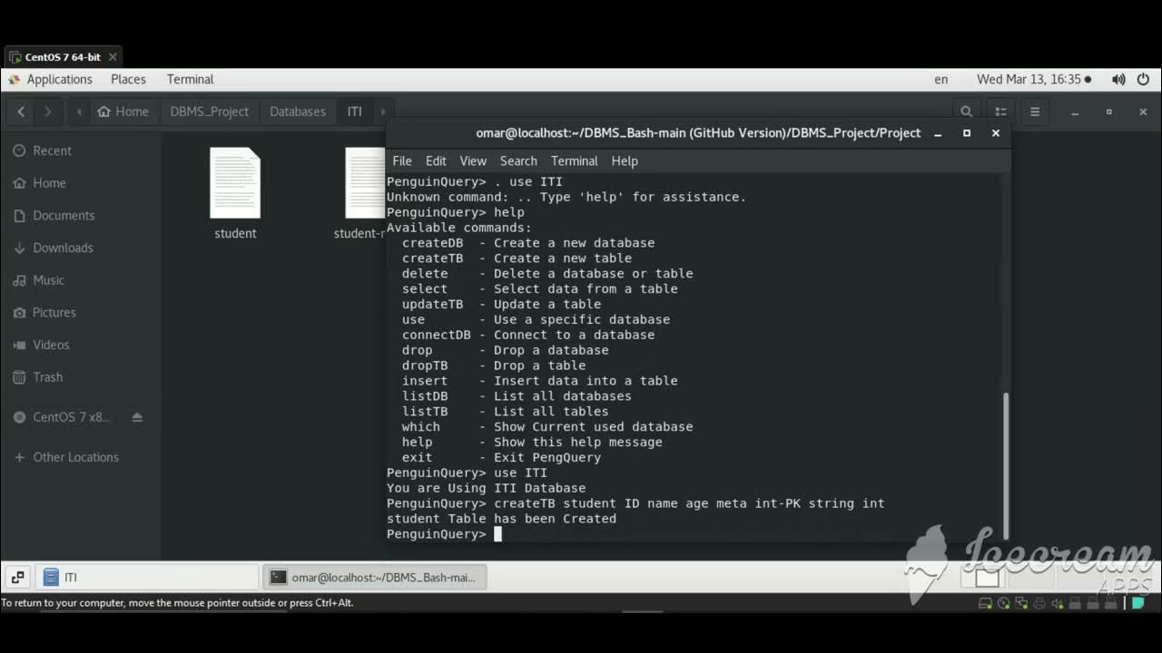 DBMS using Bash script - YouTube