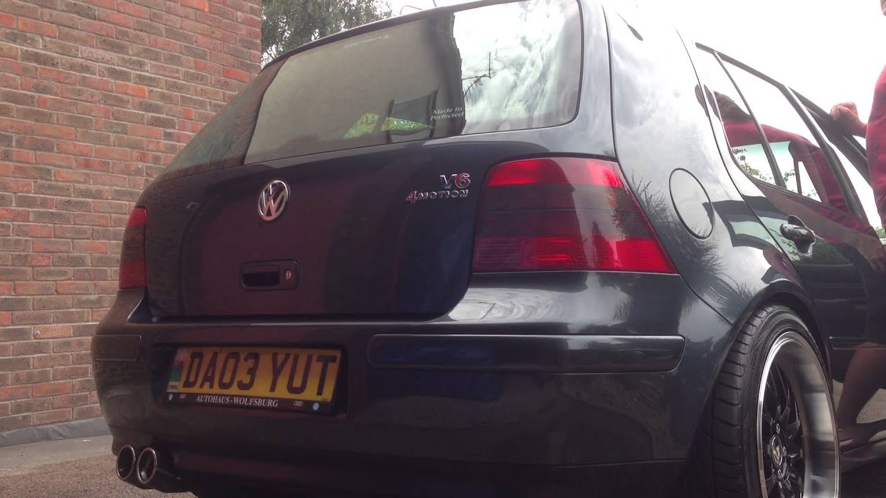 VW Golf VR6 24v with custom built powerflow exhaust & sports cat ...