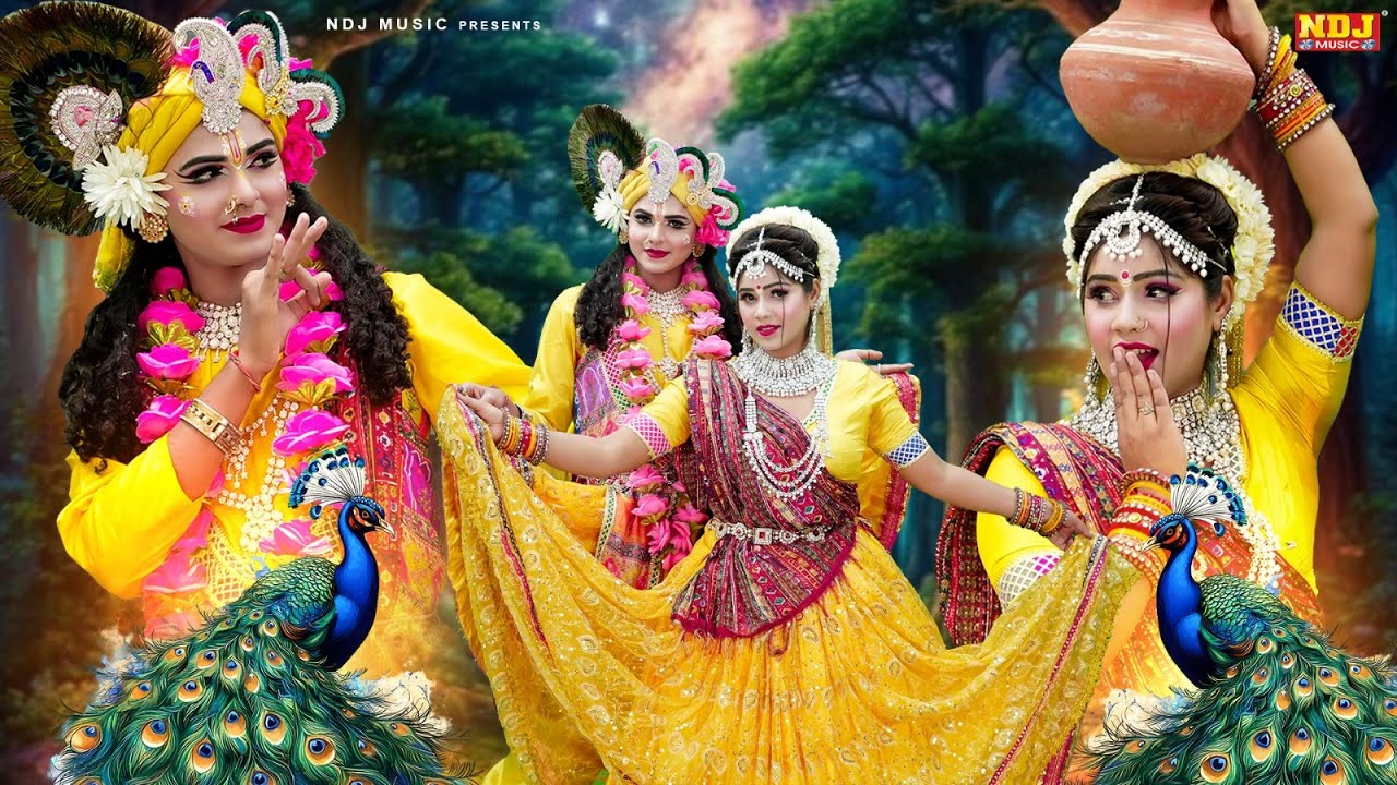 नए साल की सबसे सुंदर राधे कृष्ण झांकी डांस | Beautiful Radhe Krishna ...