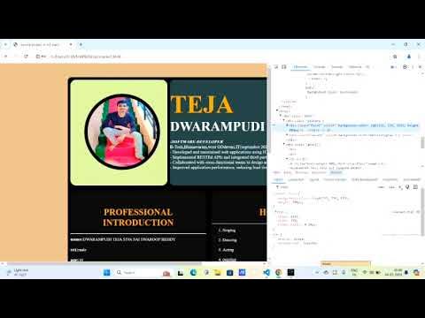 creating a resume using html and css - YouTube