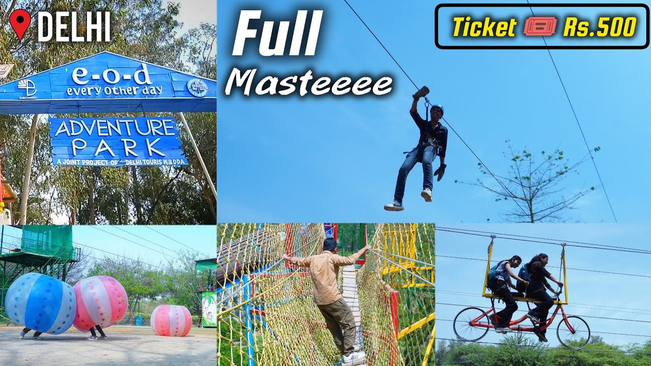 EOD Adventure Park Mayur Vihar 🫨 | EOD Adventure Park Delhi | Full ...