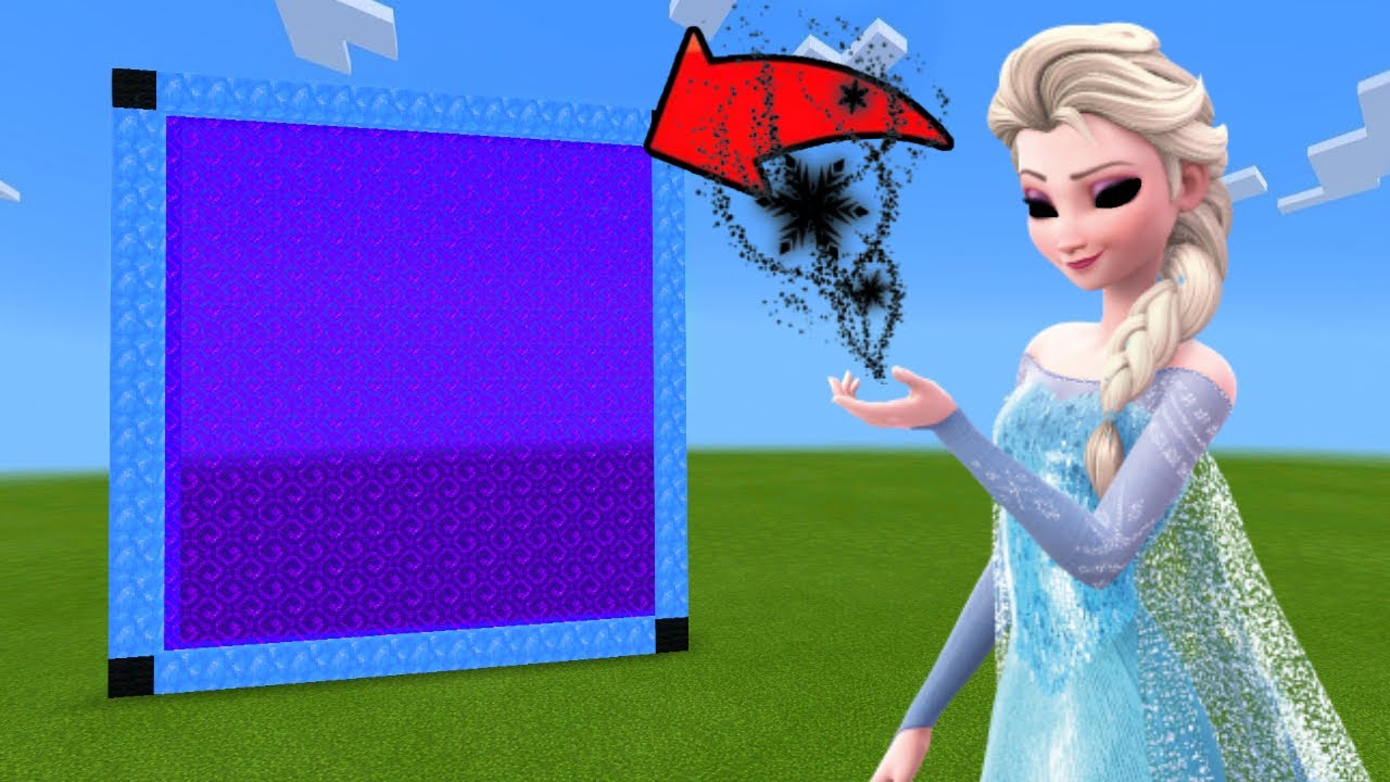 How To Make A Portal To The Evil Elsa Dimension in Minecraft!!! - YouTube