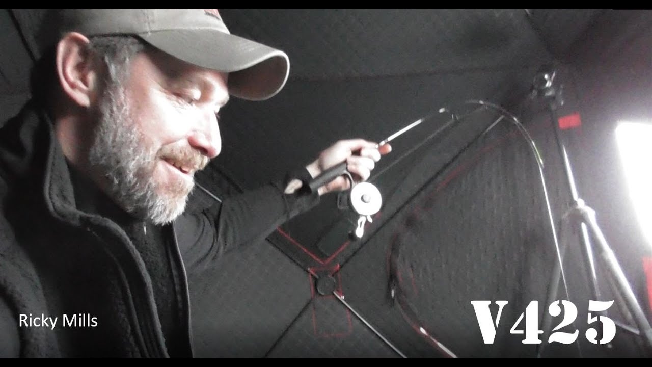 1st Time Ice Fishing Ever, w/ Alex Green & Ricky Mills V425 - YouTube