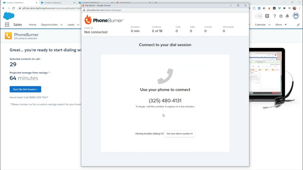 How to Start a PhoneBurner dial session from Salesforce - YouTube