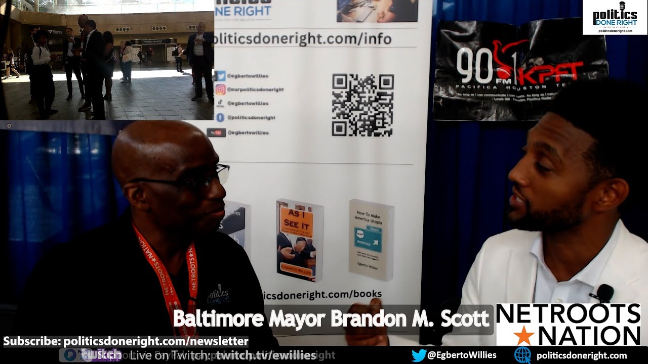 Brandon M Scott, Baltimore Mayor discusses his city and pushes back on ...
