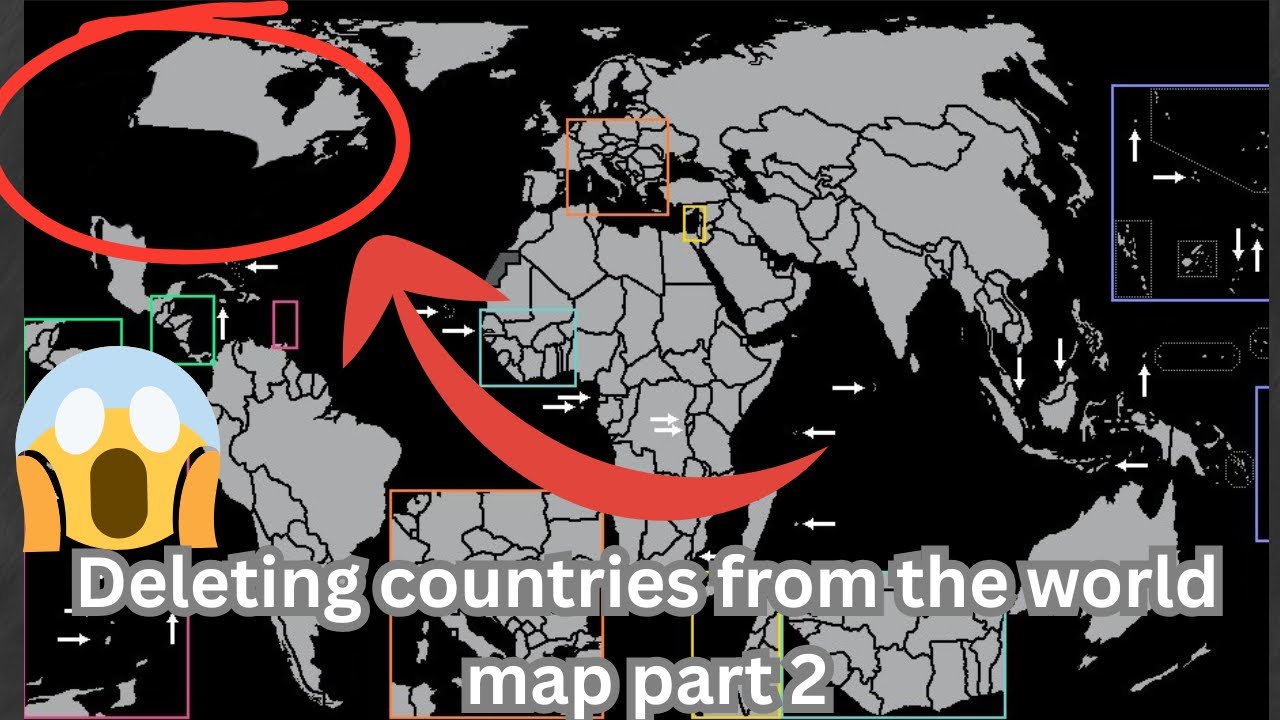 Deleting Countries From The World Map - YouTube