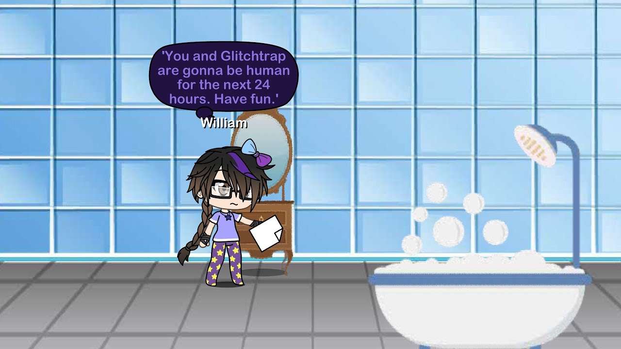 William and Glitchtrap as humans for 24 hours (pt. 1 and my au) - YouTube