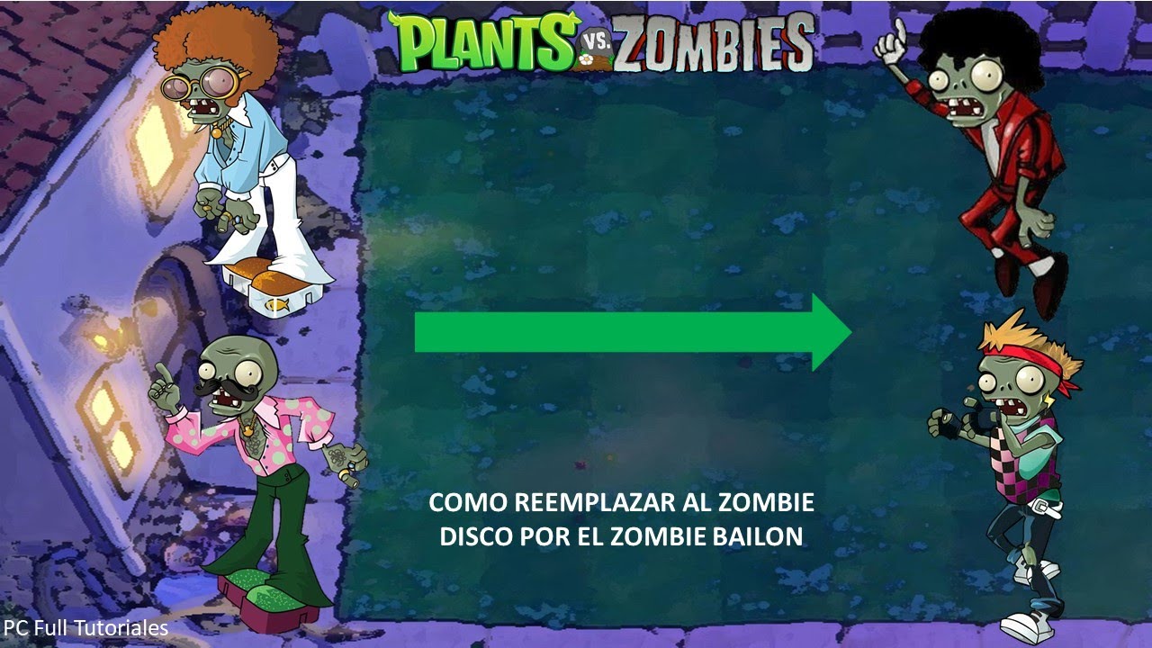 COMO REEMPLAZAR EL ZOMBIE DISCO POR EL ZOMBIE MICHAEL JACKSON PVZ GOTY ...