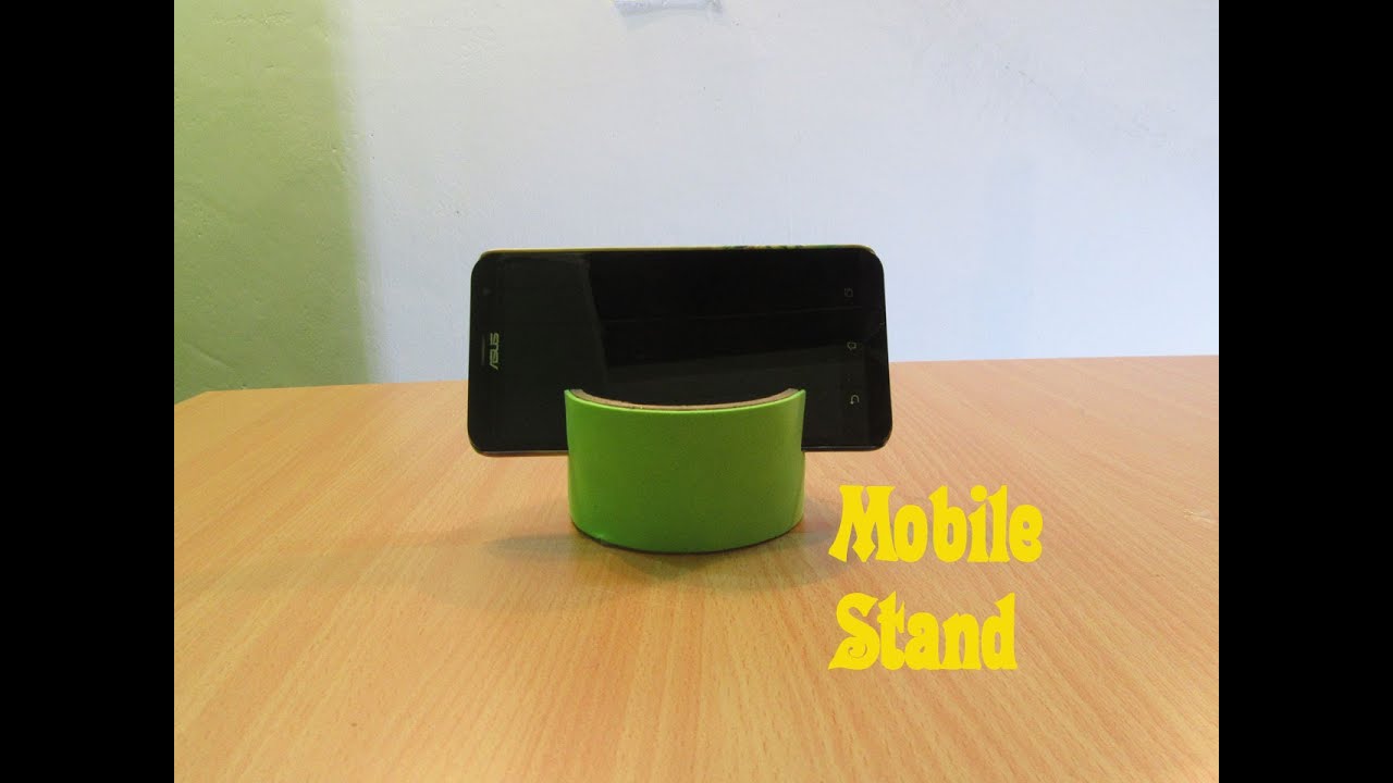 How to Make a Simple Fancy Mobile Stand from waste materials - Easy ...