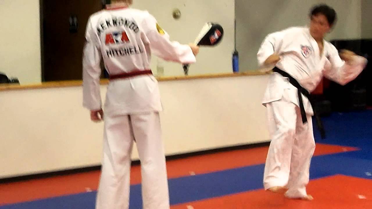 Hook Kick Single Leg Kick Work Out at ATA - YouTube