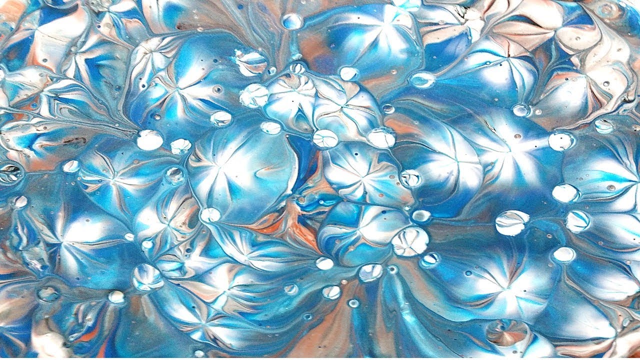 4 Acrylic Flow Art Pour Techniques - Part 3 of 3 - YouTube