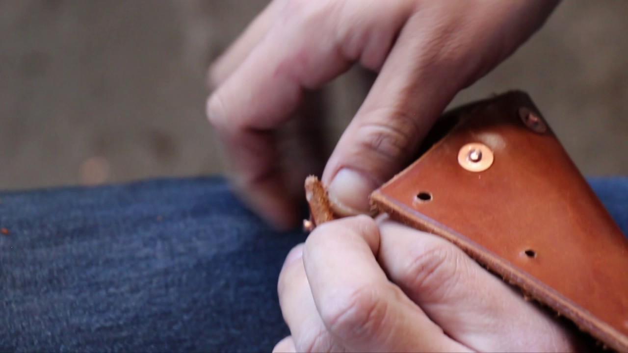Leathercraft - Welding Rod Case - YouTube