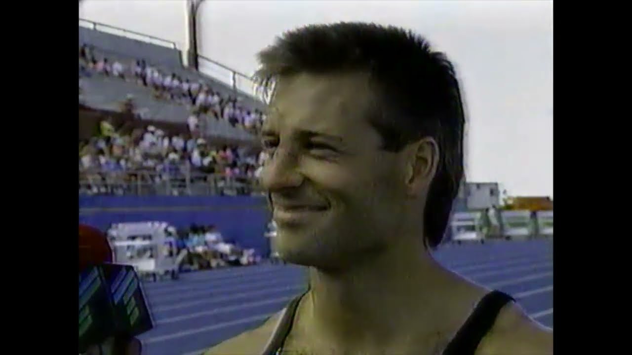 Scott Huffman "roll" - Pole Vault - 5.49m - Blaine Meet - 1990 - YouTube
