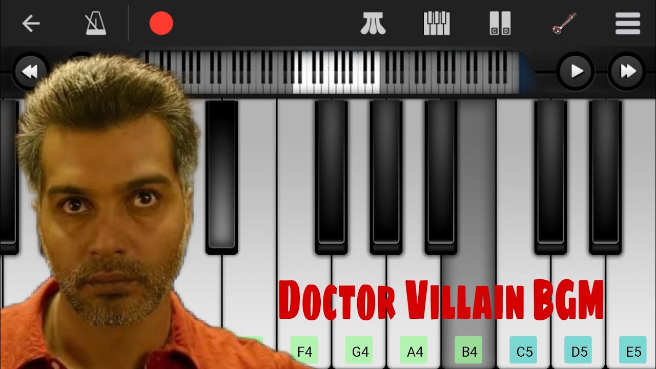 Doctor Villain BGM | Terry BGM | Easy Piano Tutorial | Anirudh - YouTube