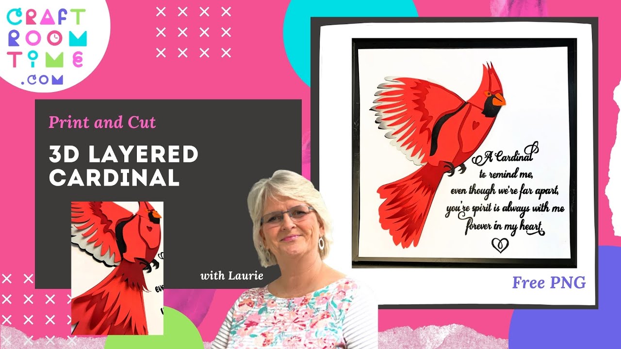 How to Make the 3D Layered Cardinal with the Cricut - YouTube